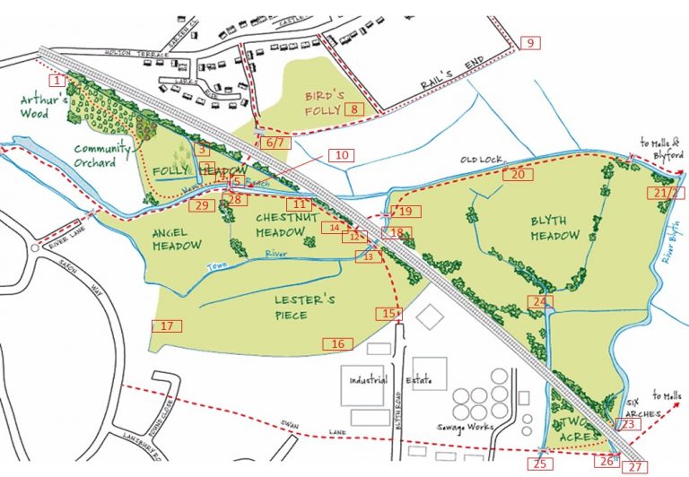RA Facilities Checklist Map – Halesworth Millennium Green